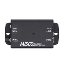 MISCO Speakers | 2 Channel, 100W, Enclosed Amplifier with Volume ...